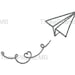 Paper Airplane Embroidery Design - Back to School! - Etsy