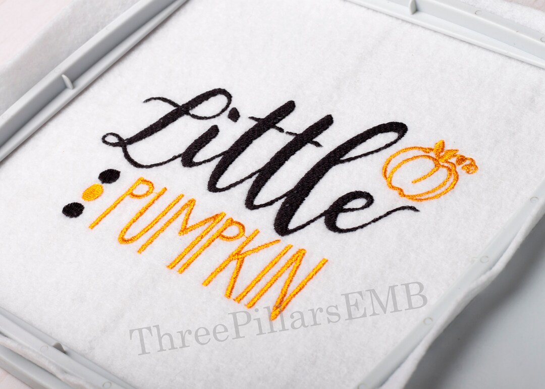 Little Pumpkin Embroidery Design, Halloween Embroidery Design ...