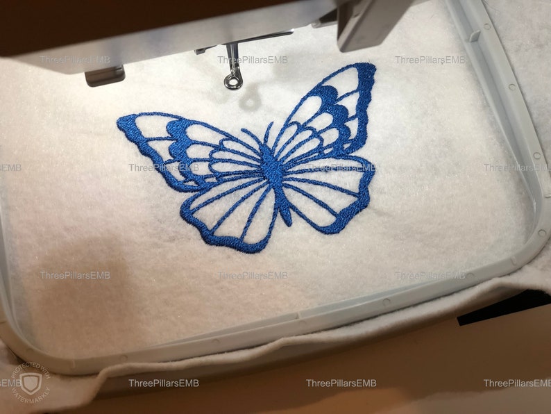 Simple Butterfly Outline Embroidery Design - Etsy