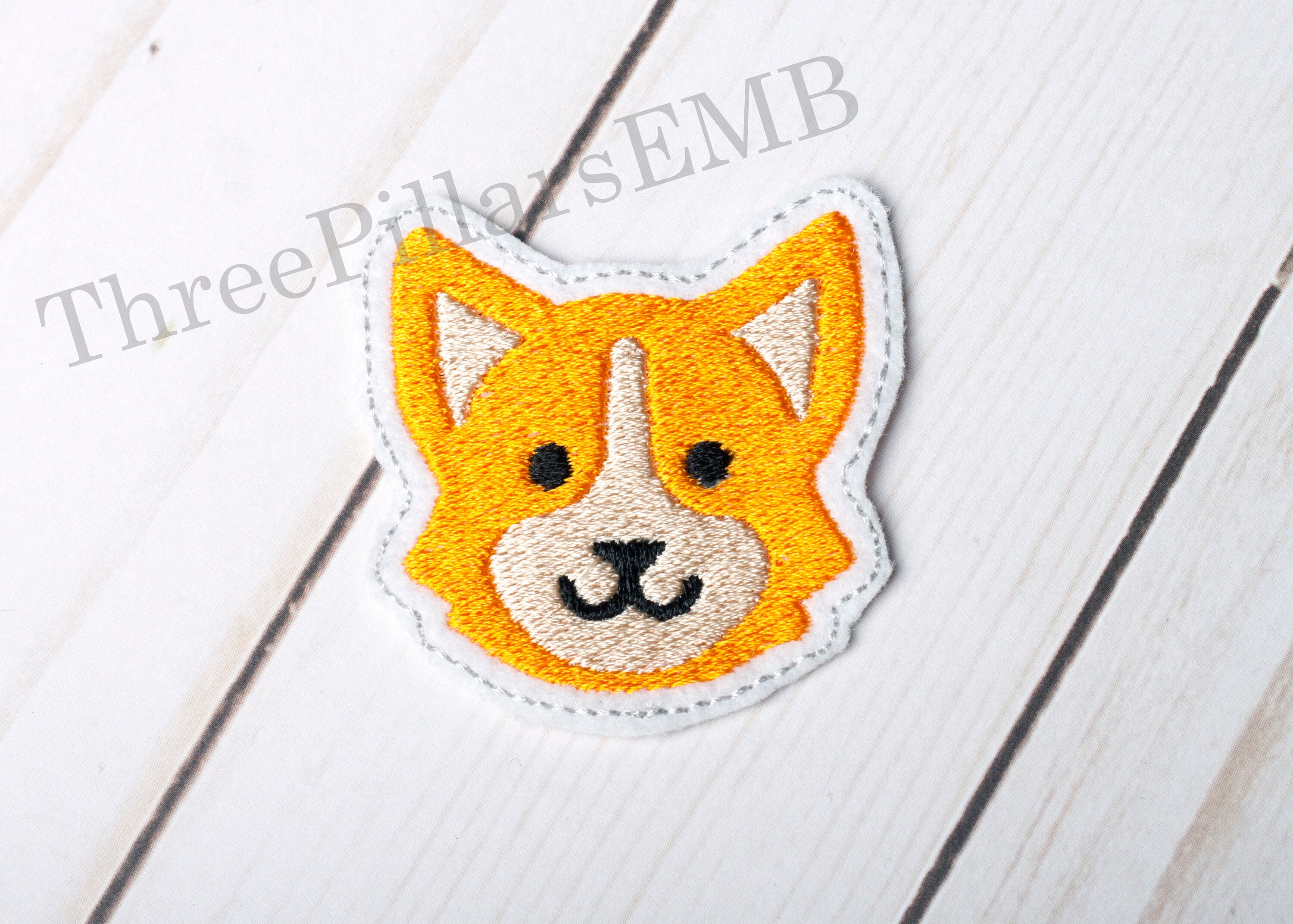 Corgi Feltie Embroidery and Applique Design | Etsy
