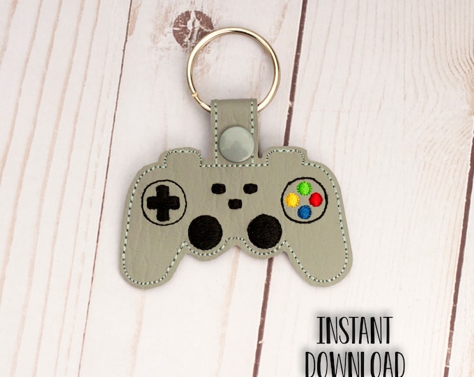 Video Game Controller Keyfob Machine Embroidery Design Gamer - Etsy
