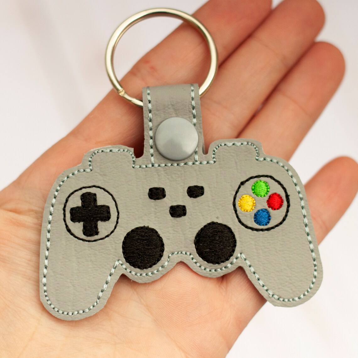 Video Game Controller Keyfob Machine Embroidery Design, Gamer Party ...