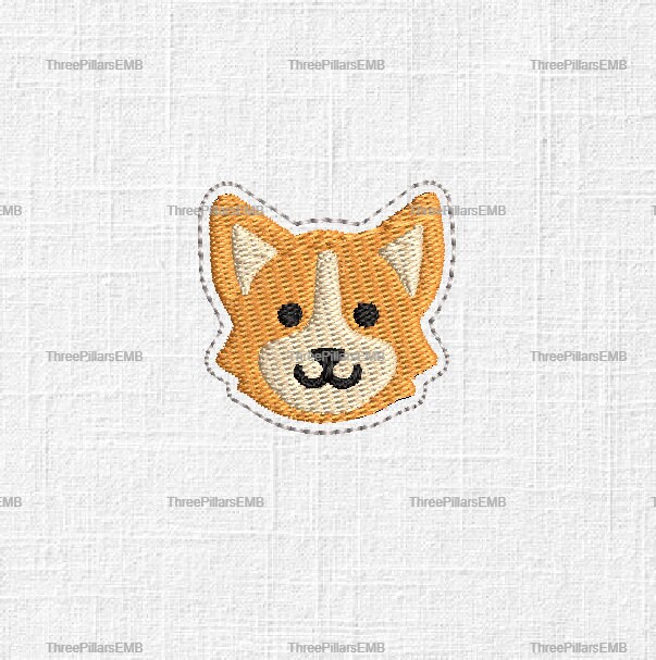 Corgi Feltie Embroidery and Applique Design | Etsy