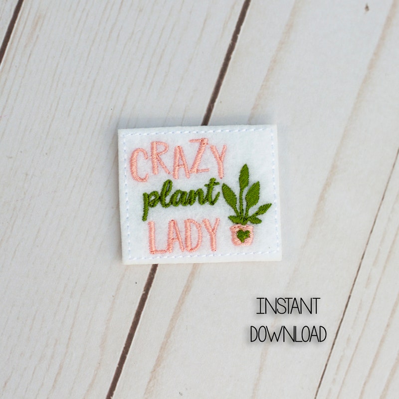 Crazy Plant Lady Badge - Etsy