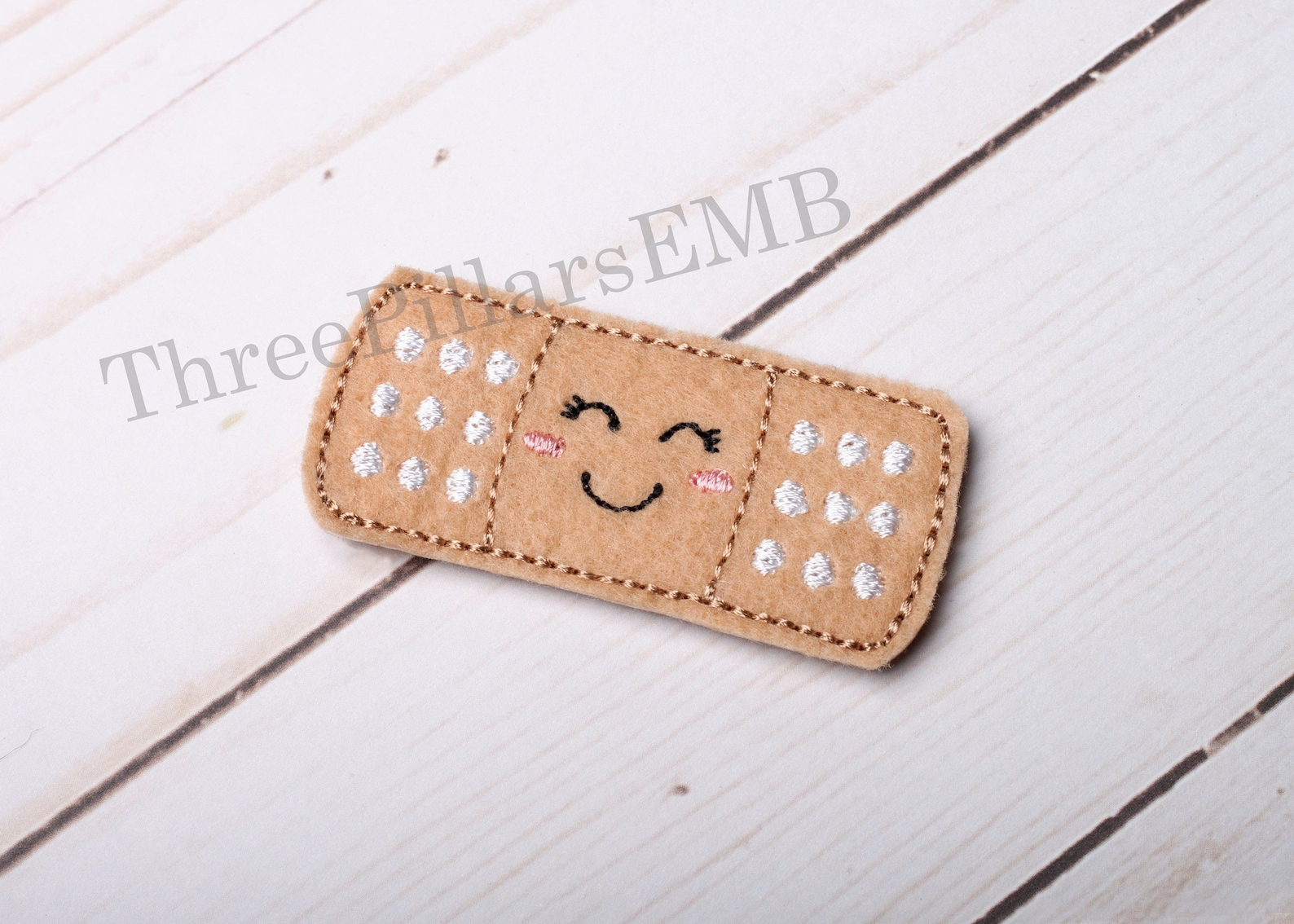Bandage Badge Reel Kawaii Smile Bandage Badge Reel Feltie - Etsy