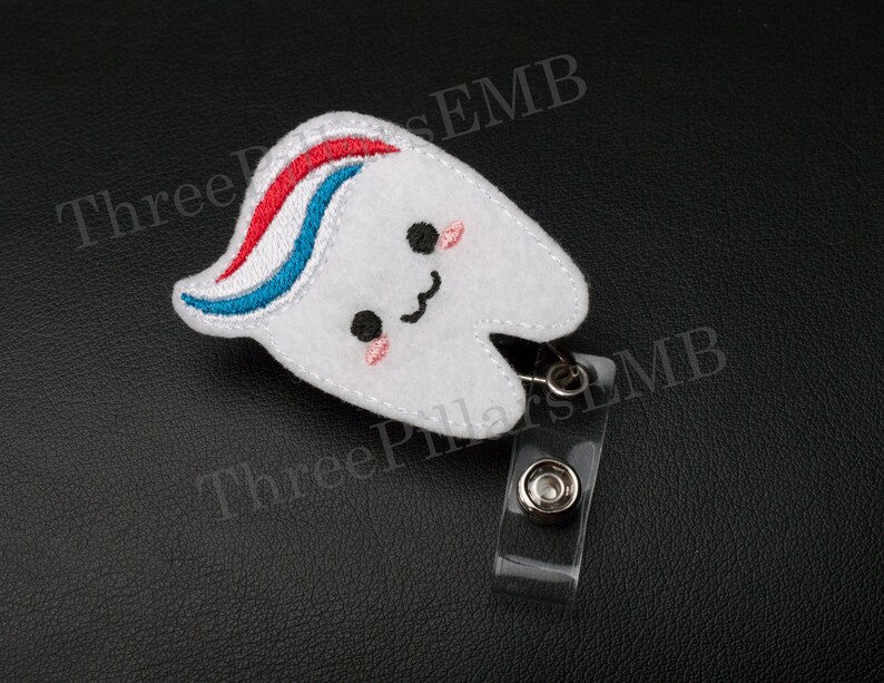 Happy Tooth Kawaii Feltie Embroidery Design - Etsy