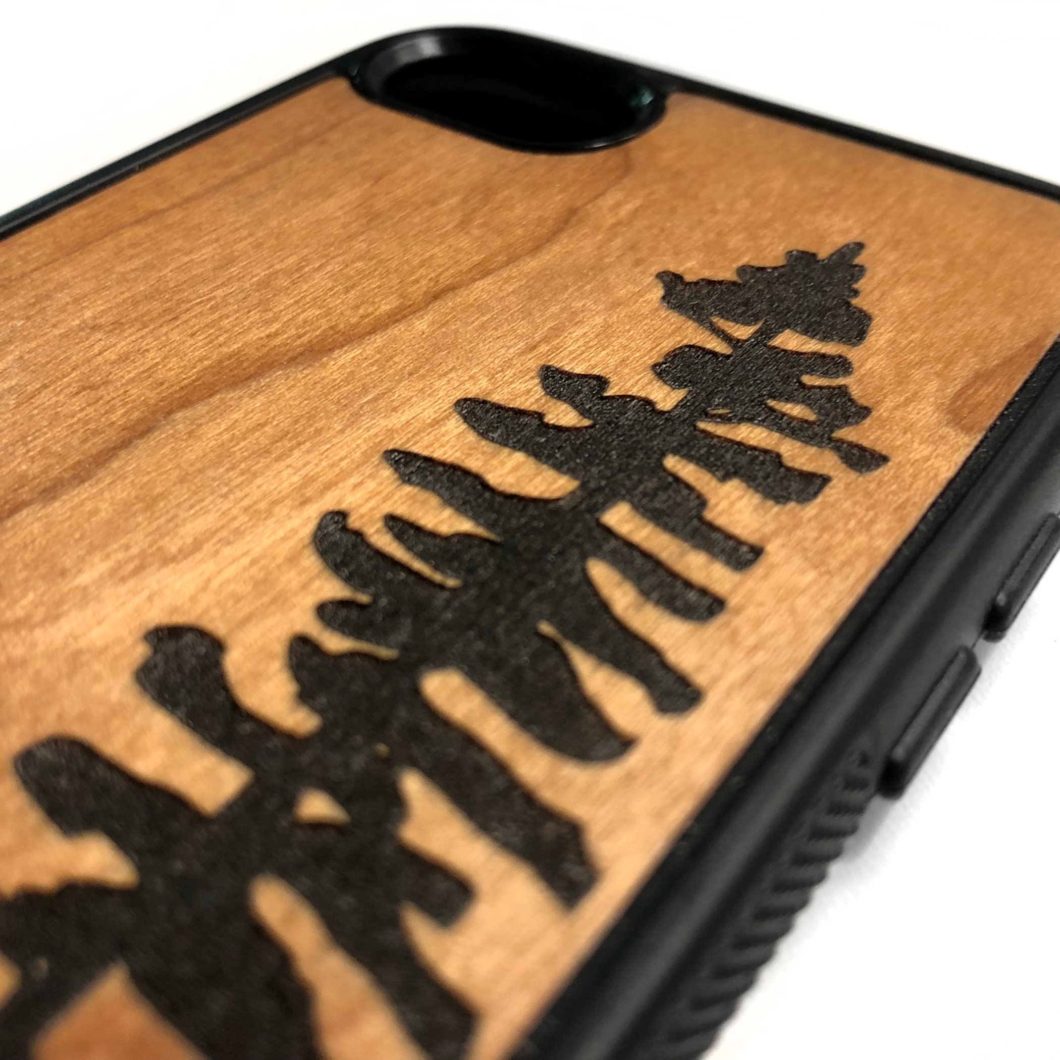 Cherry Sitka Real Wood Iphone Case Iphone 13 12 XR | Etsy