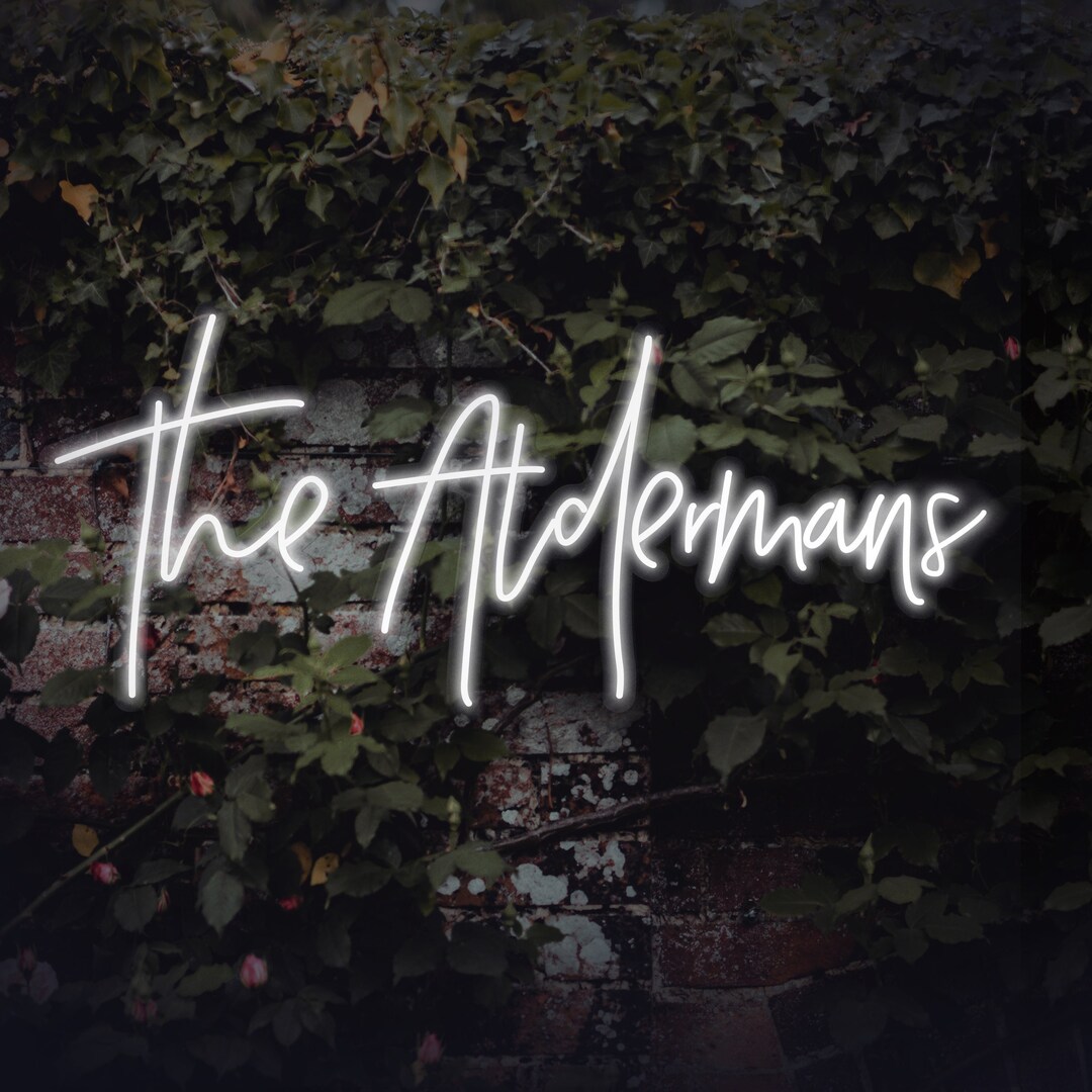 Wedding Backdrop Neon Sign - Custom Family Name Sign - Photo Booth ...