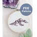 Minimalist Nature Embroidery Pattern Bundle, Beginner Friendly ...