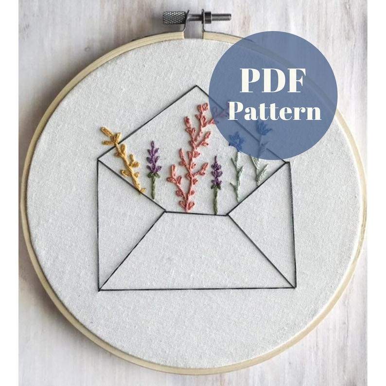 Minimalist Nature Embroidery Pattern Bundle, Beginner Friendly ...