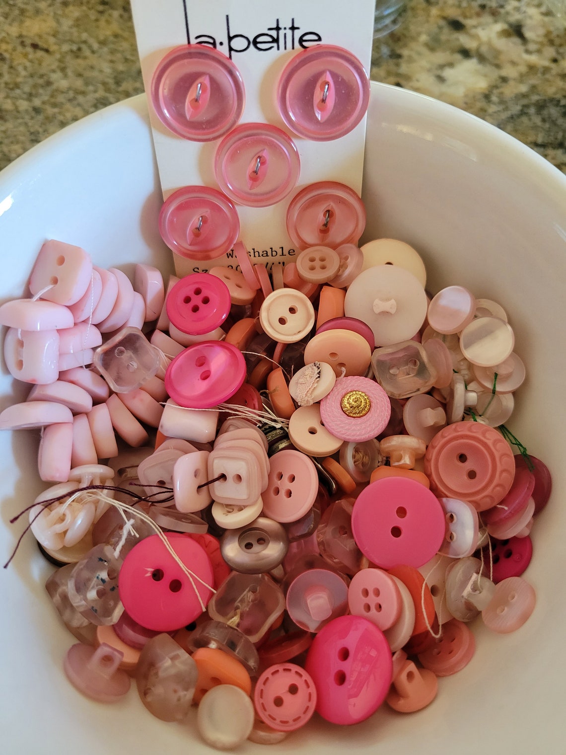 Collection Pink Upcycled Buttons - Etsy