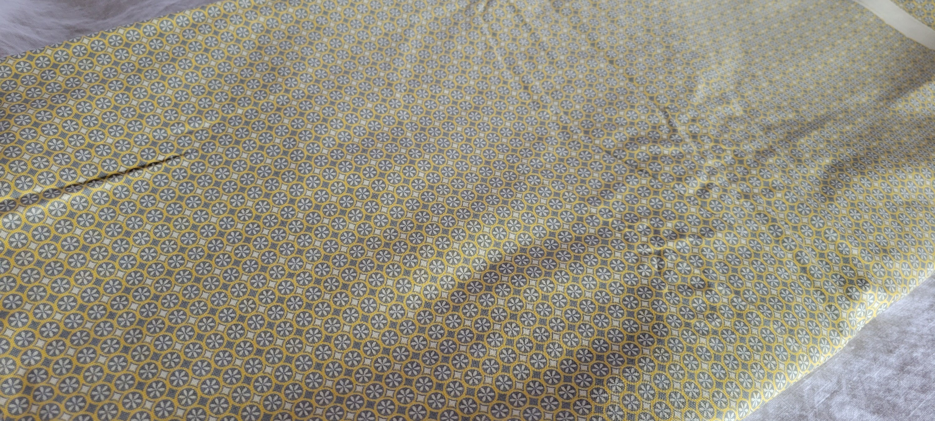2yds of Yellow and Gray Pinwheel Fabric Exclusively Jo-ann - Etsy
