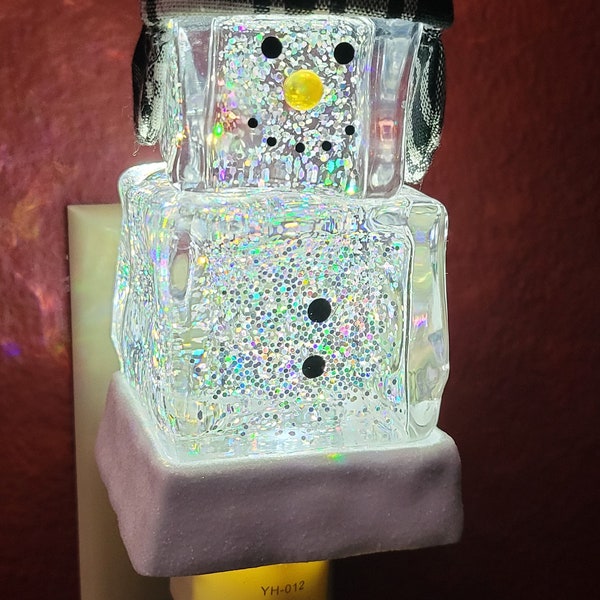 Snowman Night Light - Etsy