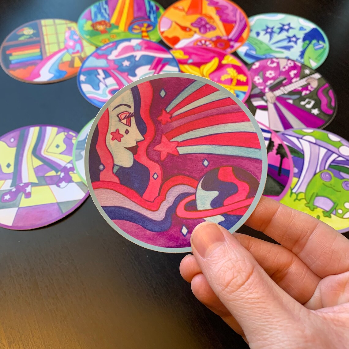 Subtle Pride Stickers 3 Inch 60s Inspired - Etsy