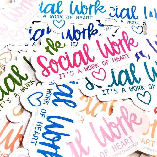 Social Work is a Work of Heart Shirt Social Worker Gift LSW - Etsy