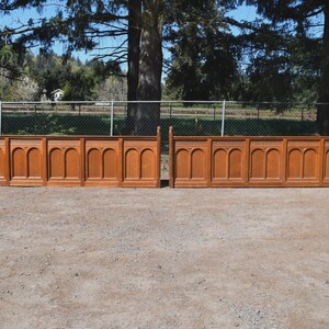 Pair of 11 Foot Long Vintage Gothic Revival Solid Oak Wood Prayer ...