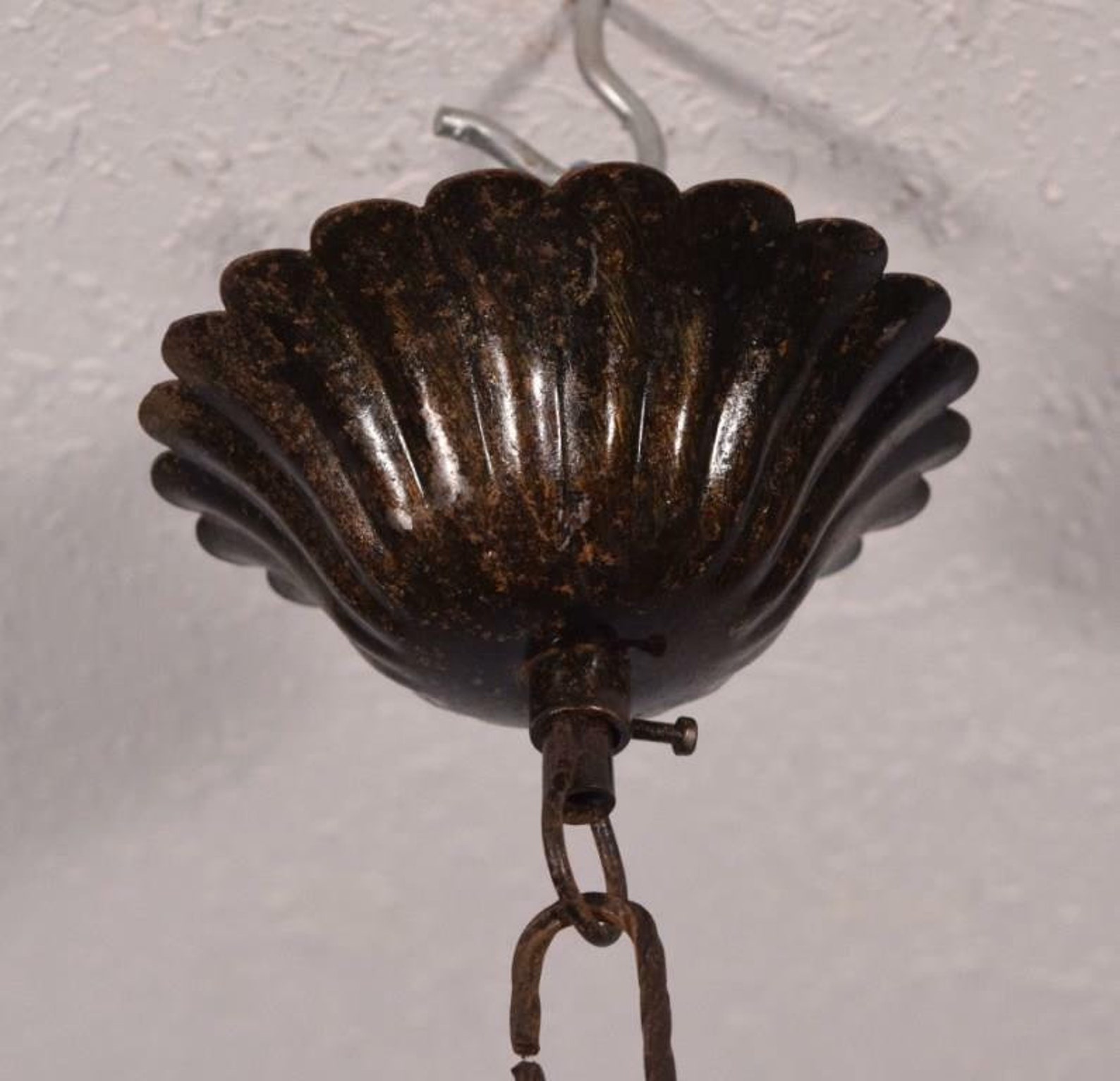 Vintage French Castle Chandelier Hanging Lamp - Etsy