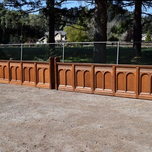 Pair of 11 Foot Long Vintage Gothic Revival Solid Oak Wood Prayer ...