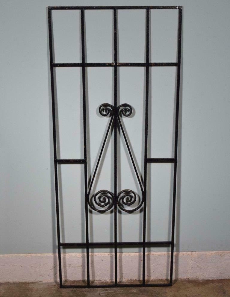 Large French Vintage Wrought Iron Window Grille Panel Salvage - Etsy