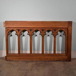Large Antique French Gothic Solid Oak Wood Railing/paneling/wainscoting ...