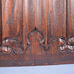 Pair of Gothic Linen Fold Carved Panels/trim in Solid Oak Wood - Etsy