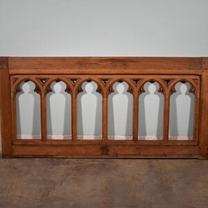 Large Antique French Gothic Solid Oak Wood Railing/paneling/wainscoting ...