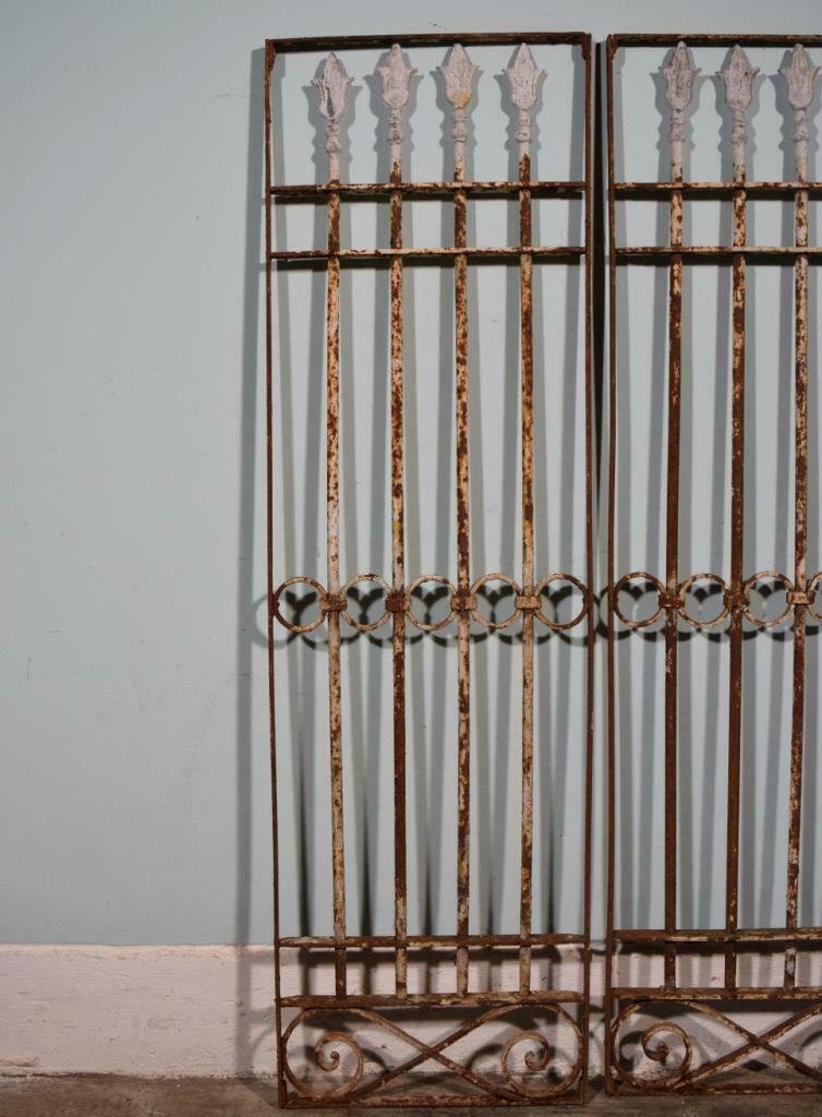 Large Antique French Iron Decorative Window Panels Salvage | Etsy