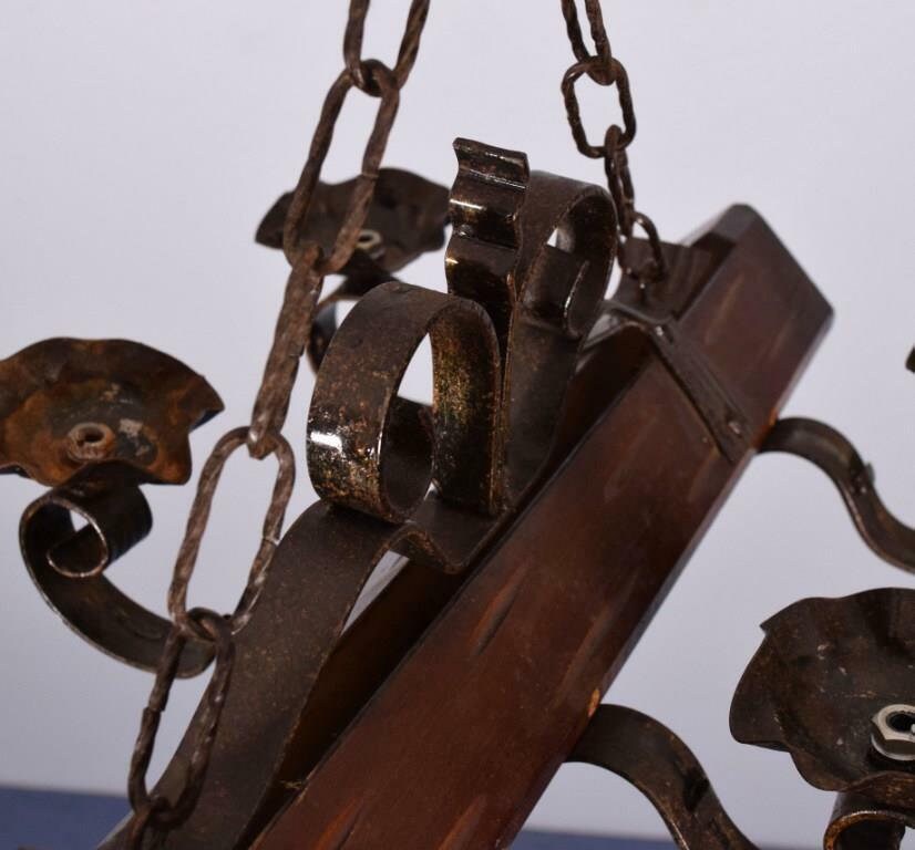 Vintage French Castle Chandelier Hanging Lamp - Etsy