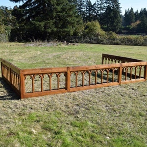 Large Antique French Gothic Solid Oak Wood Railing/paneling/wainscoting ...