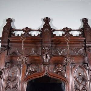 Antique French Gothic Hall Tree/hall Stand/coat/hat Rack in Solid ...