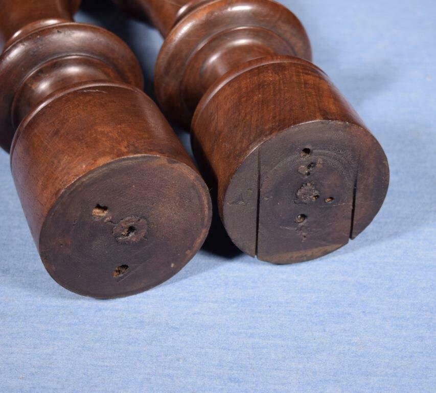 18 Pair of French Antique Solid Walnut Posts/ Pillars/ - Etsy