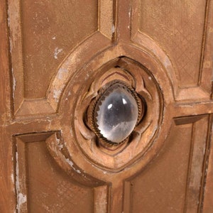 Antique French Gothic Tabernacle/shrine/cabinet With Two Locks/glass ...