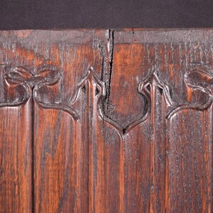 Pair of Gothic Linen Fold Carved Panels/trim in Solid Oak Wood - Etsy
