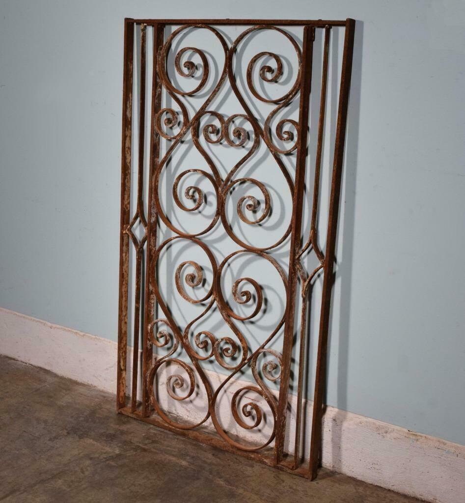Antique French Iron Decorative Window Panel/ Fence Panel - Etsy