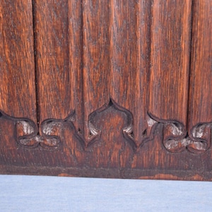 Pair of Gothic Linen Fold Carved Panels/trim in Solid Oak Wood - Etsy