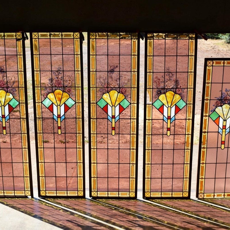 Leaded Glass Panel - Etsy