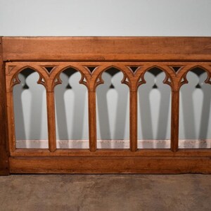 Large Antique French Gothic Solid Oak Wood Railing/paneling/wainscoting ...