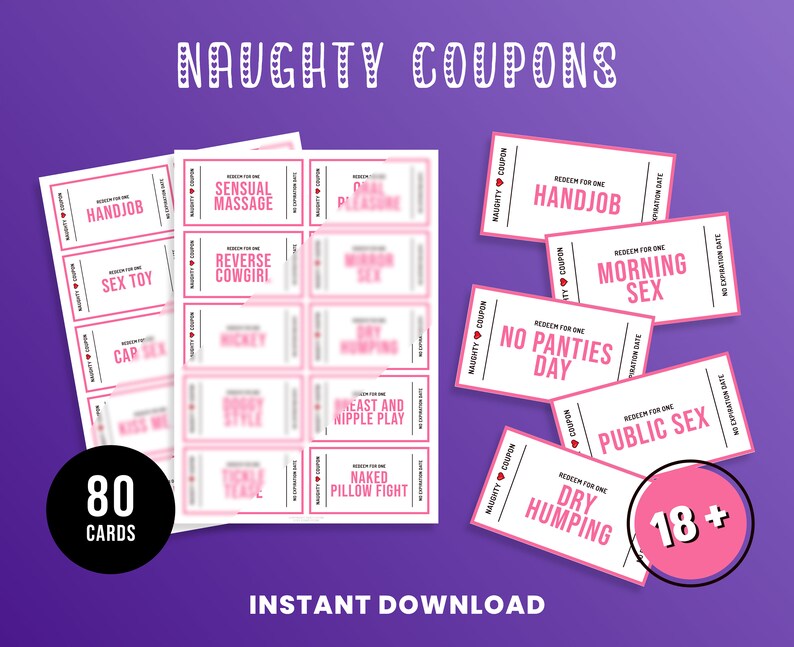 Naughty Sex Coupons for Him | Adult Coupons | Printable Sexy Coupon ...