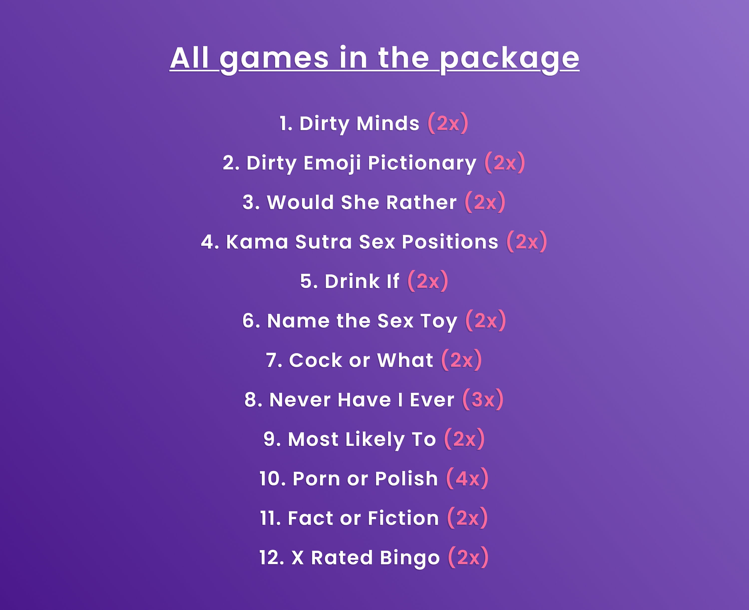 Bachelorette Party Twelve Pack Bachelorette Bundle Modern X Rated ...