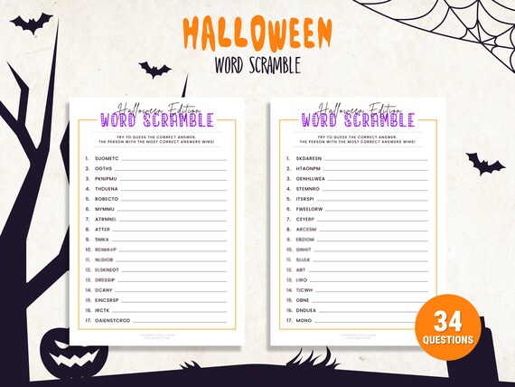 Halloween Word Games For Adults