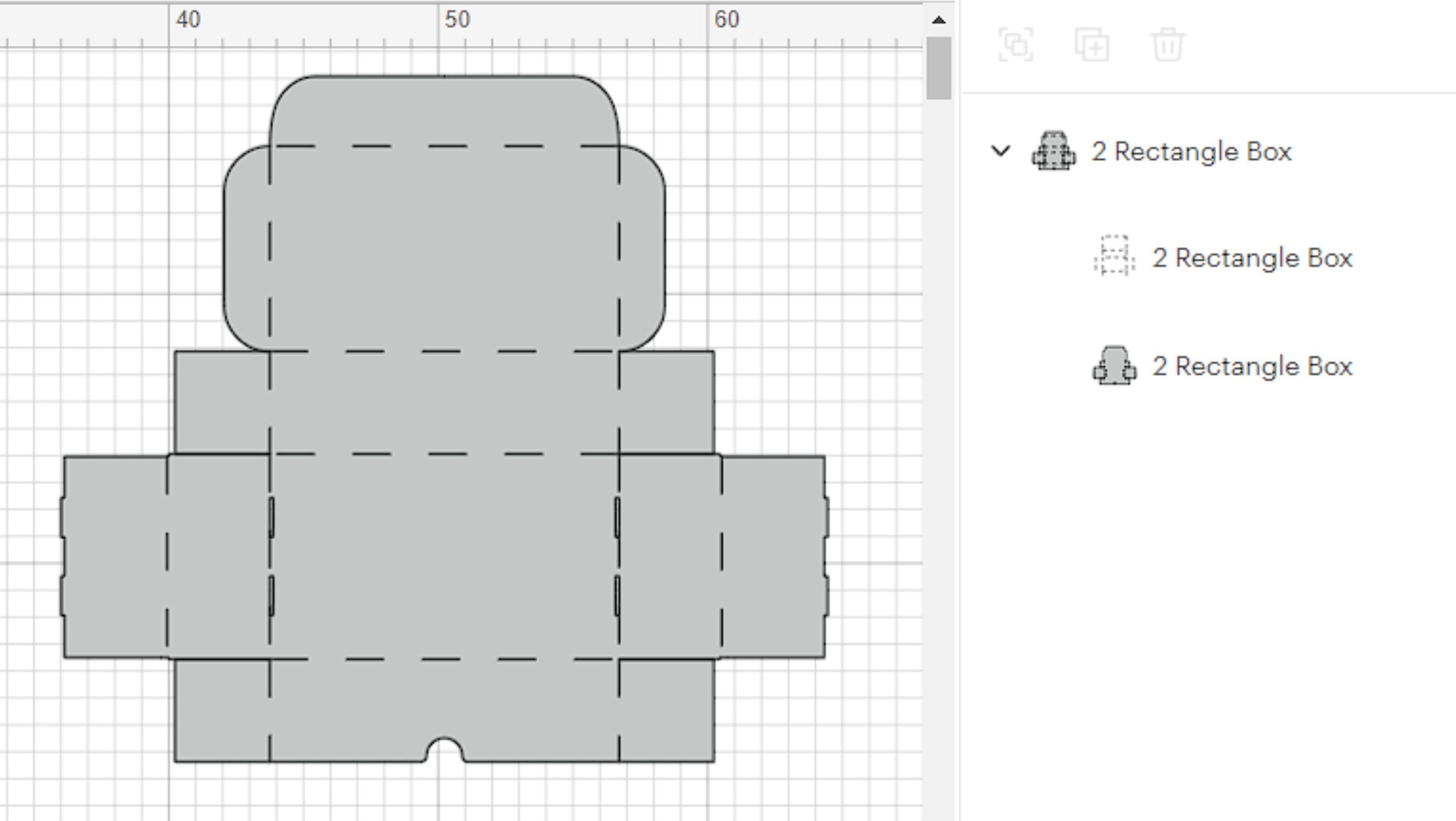 Rectangle Box Template Svg Shipping Box Simple Box Cricut Box Template ...