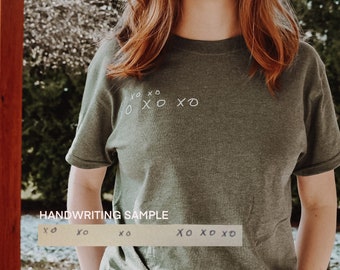 Custom Handwriting Shirt - Etsy