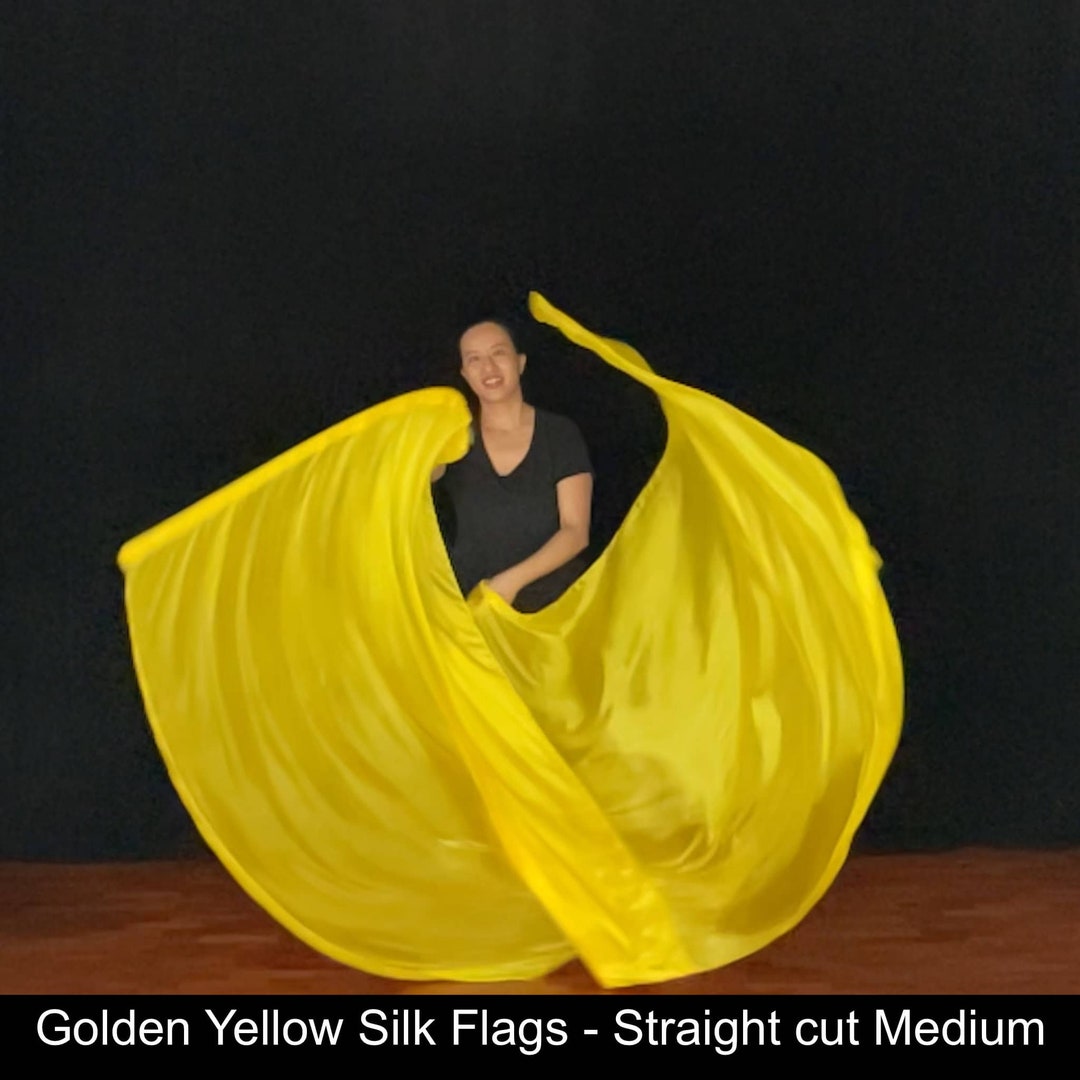 Golden Yellow Silk Flags - Etsy