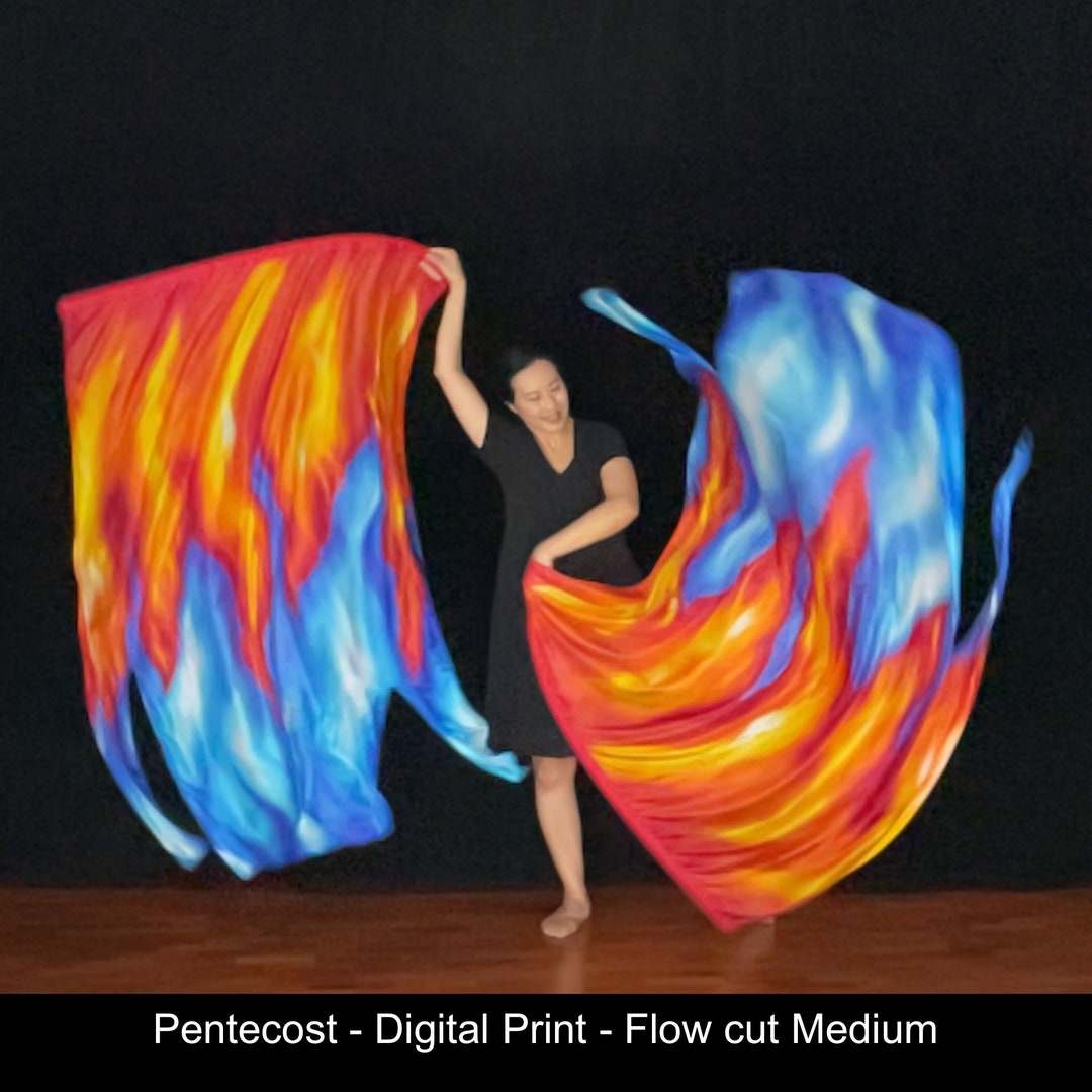 Pentecost - Digital Print on Silk - Praise and Worship Flag and Banners ...