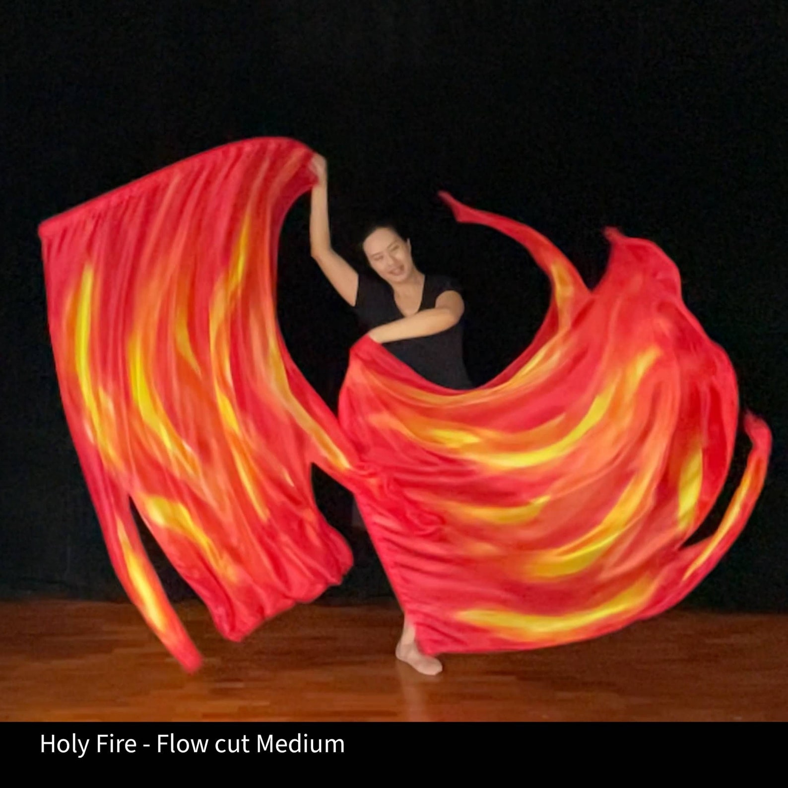 Holy Fire Artisan Silk Hand Painted Praise and Worship Flag - Etsy