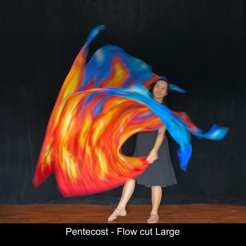 Pentecost Artisan Silk Hand Painted Praise and Worship Flag - Etsy