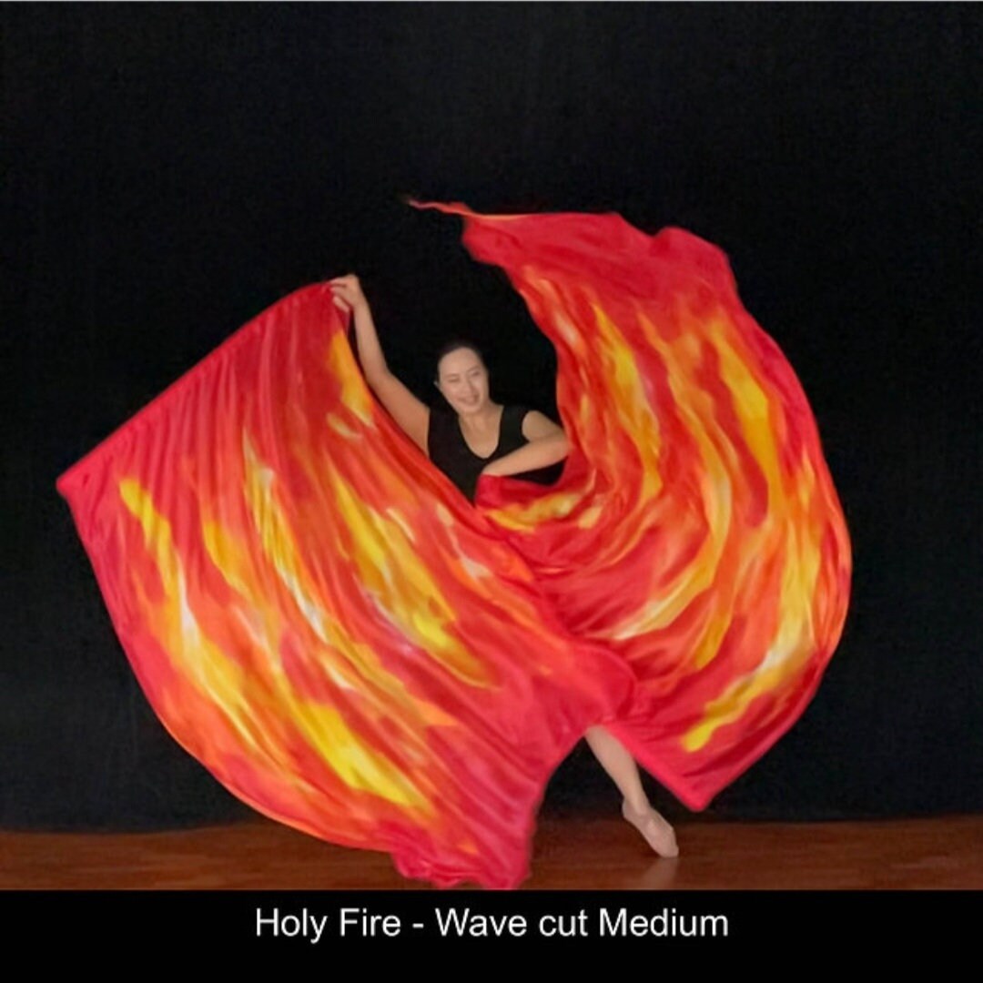 Holy Fire Artisan Silk Hand Painted Praise and Worship Flag - Etsy