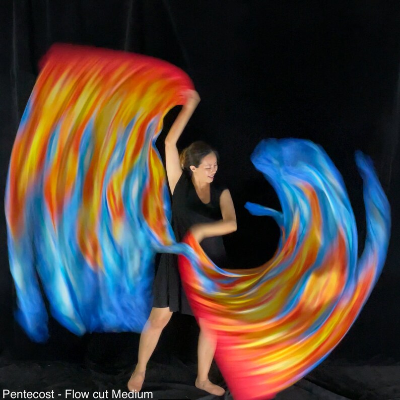 Pentecost Artisan Silk Hand Painted Praise and Worship Flag - Etsy