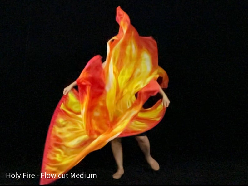 Holy Fire Artisan Silk Hand Painted Praise and Worship Flag | Etsy