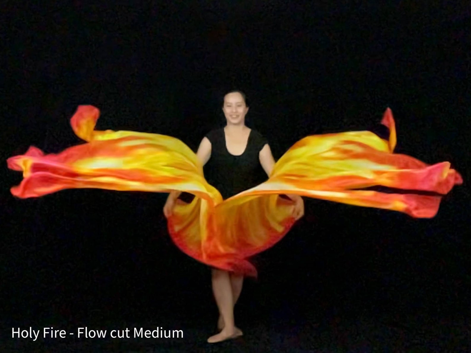 Holy Fire Artisan Silk Hand Painted Praise and Worship Flag | Etsy